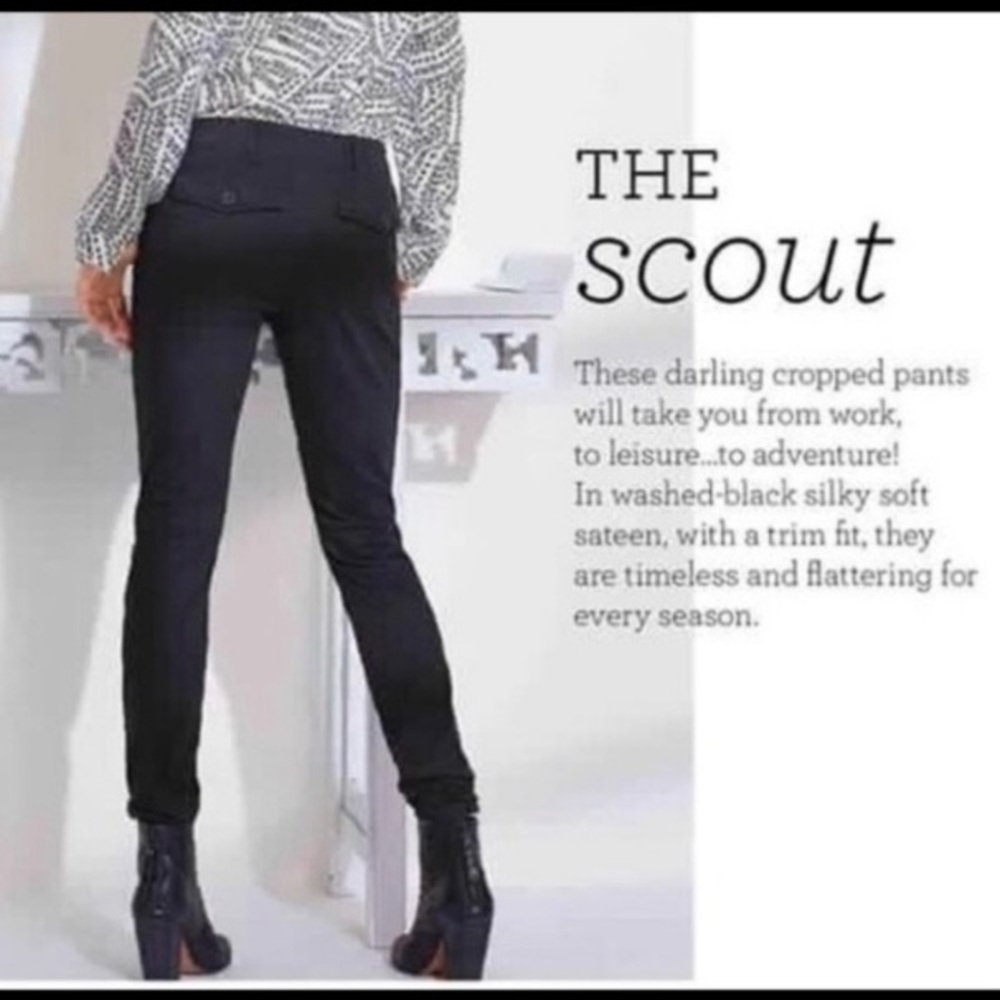 Cabi Washed Black The Scout Pants Style #3199 Size 8 … - Gem